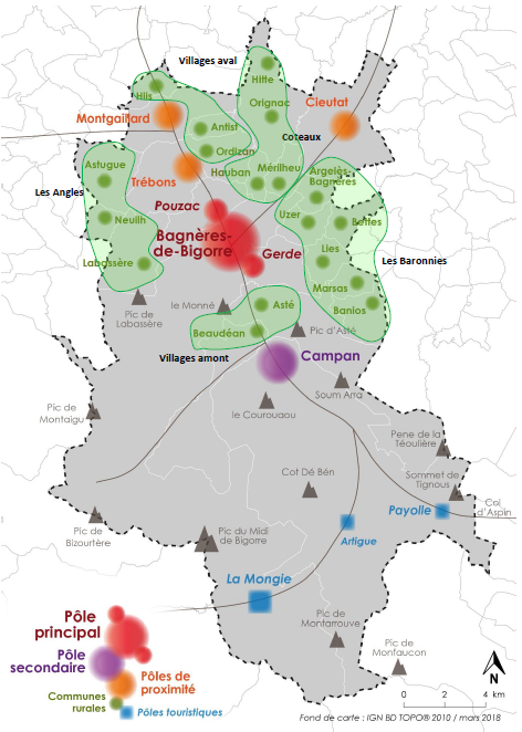 Plan d’accès et géographie - Communauté de Communes de la Haute-Bigorre